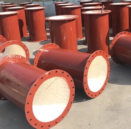 Misaligned Design Alumina Ceramic Pipe OEM Ceramic Lined Pipe Elbows