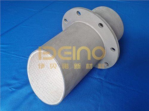 Stainless Steel Alumina Ceramic Pipe Eco Friendly Ceramic Lined Pipe Elbows