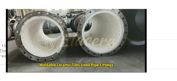 Weldable Ceramic Lined Pipe Fittings Tiles With Zirconia Material